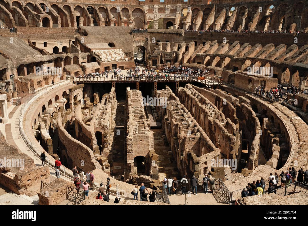 Inside the Roman Colosseum in Rome, Italy Stock Photo - Alamy