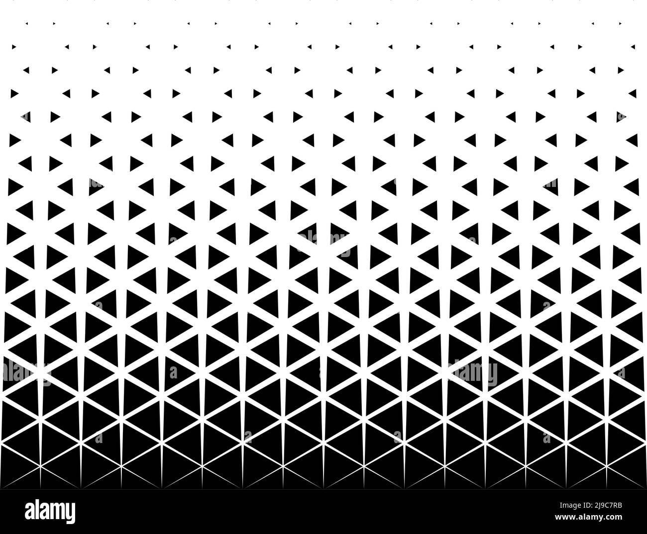 Geometric pattern of black triangles on a white background.Seamless in ...