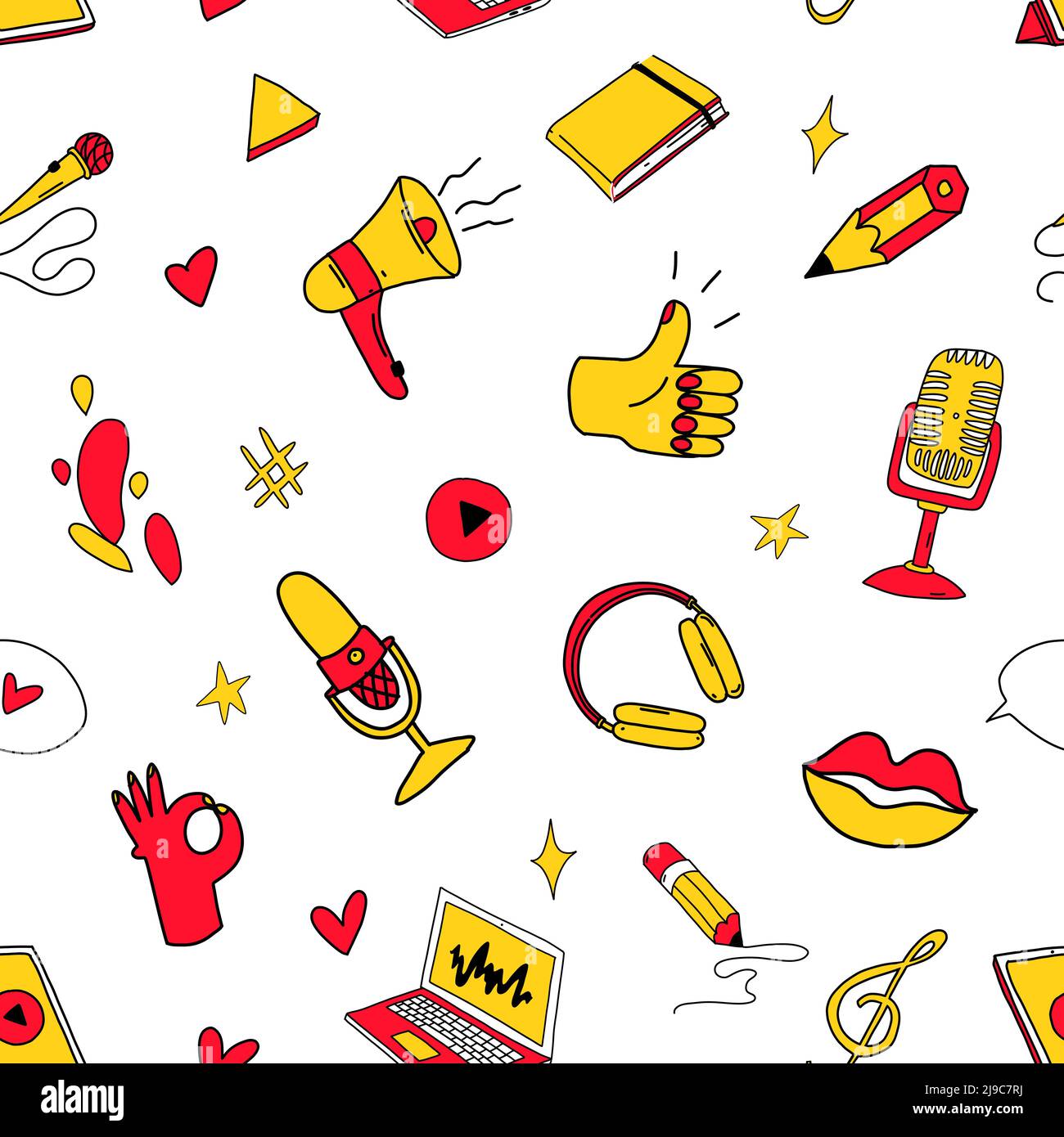 Podcast like Stock Vector Images - Alamy