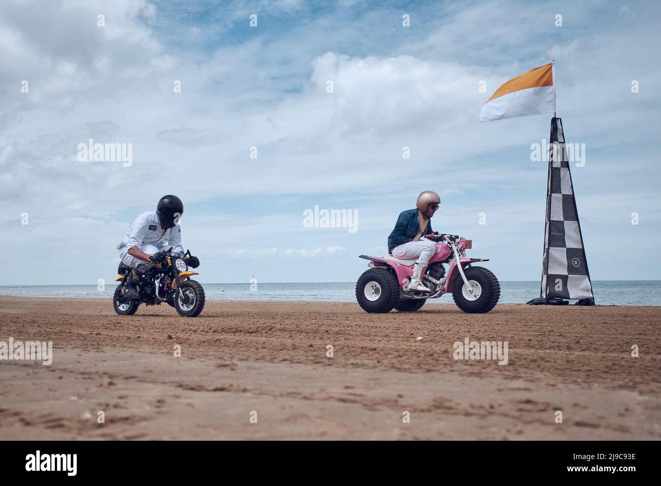 Margate, Kent, UK. 21st May, 2022. Motorbike rider during The Mile ...