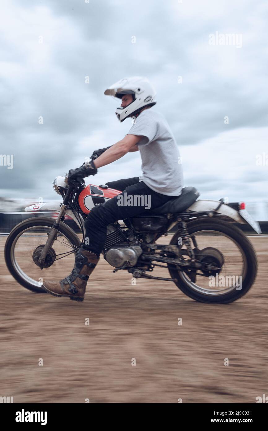 Margate, Kent, UK. 21st May, 2022. Motorbike rider during The Mile ...