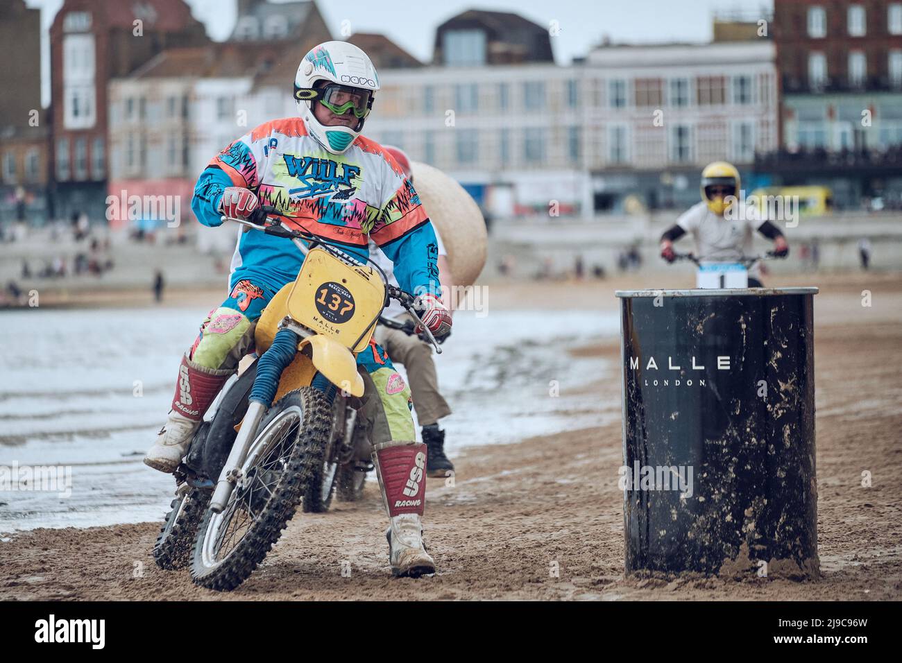 Margate, Kent, UK. 21st May, 2022. Motorbike rider during The Mile ...