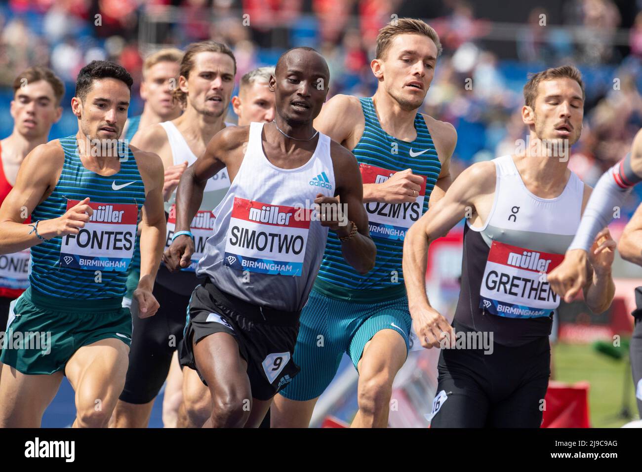 Charles Cheboi Simotwo competing in the men’s 1500m race at the ...