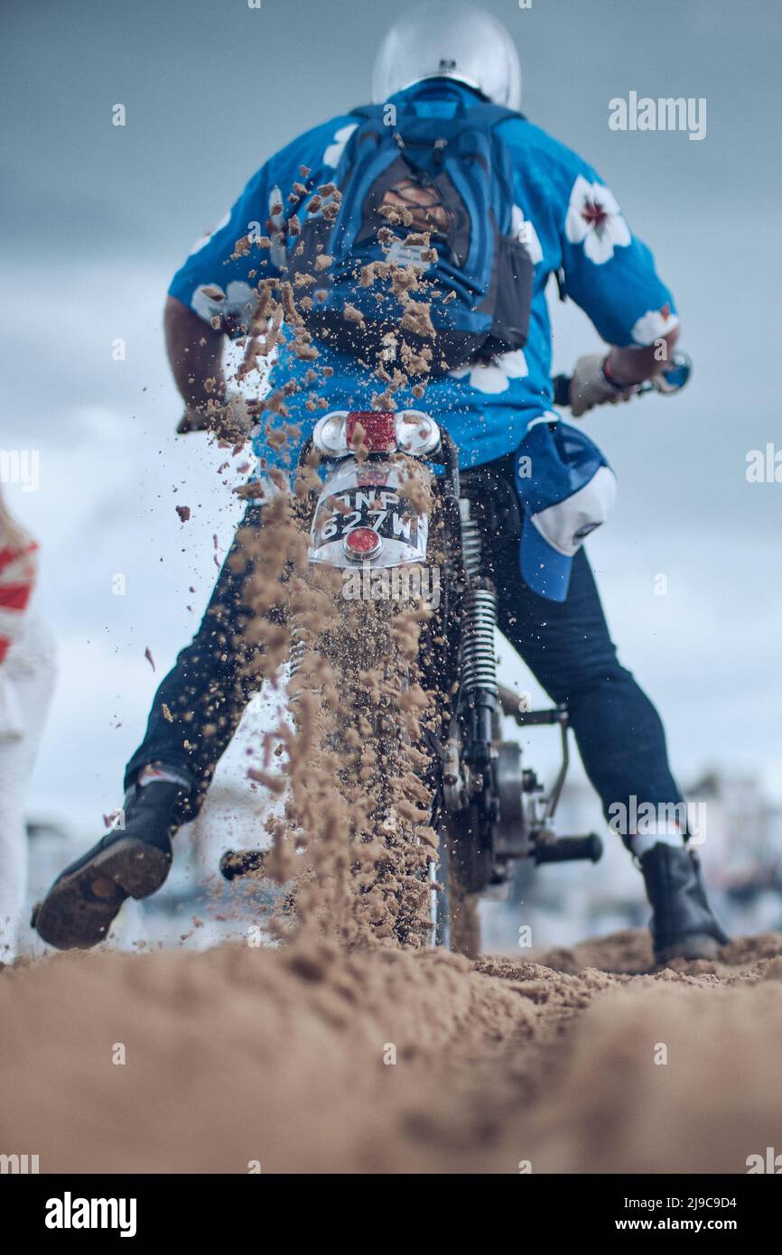 Margate, Kent, UK. 21st May, 2022. Motorbike rider during The Mile ...