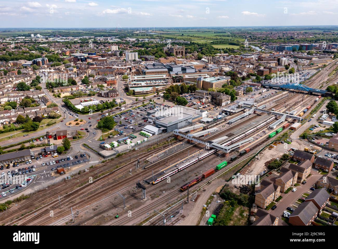 Peterborough aerial hi-res stock photography and images - Alamy