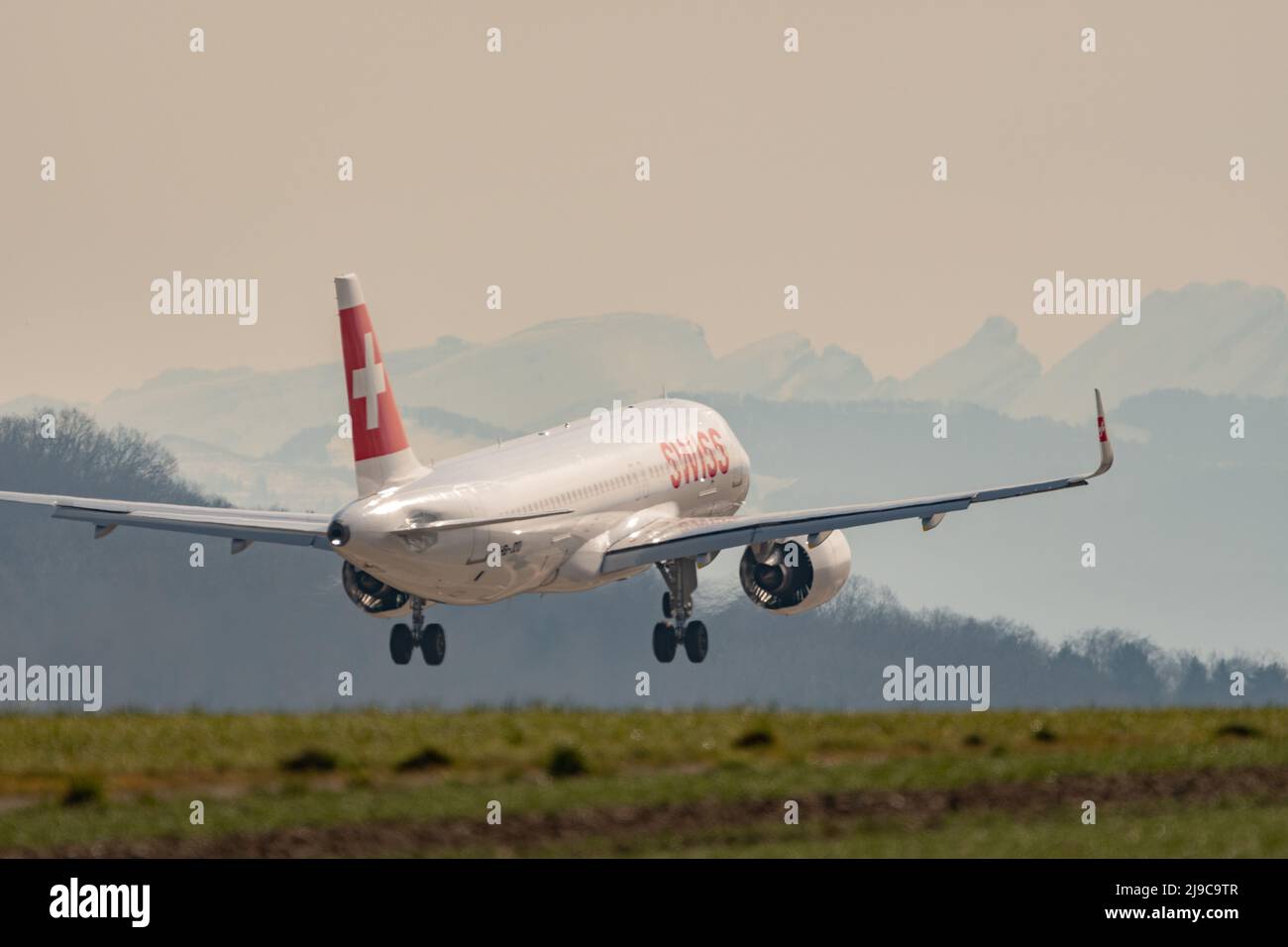 Zurich, Switzerland, February 24, 2022 Swiss International Airlines ...
