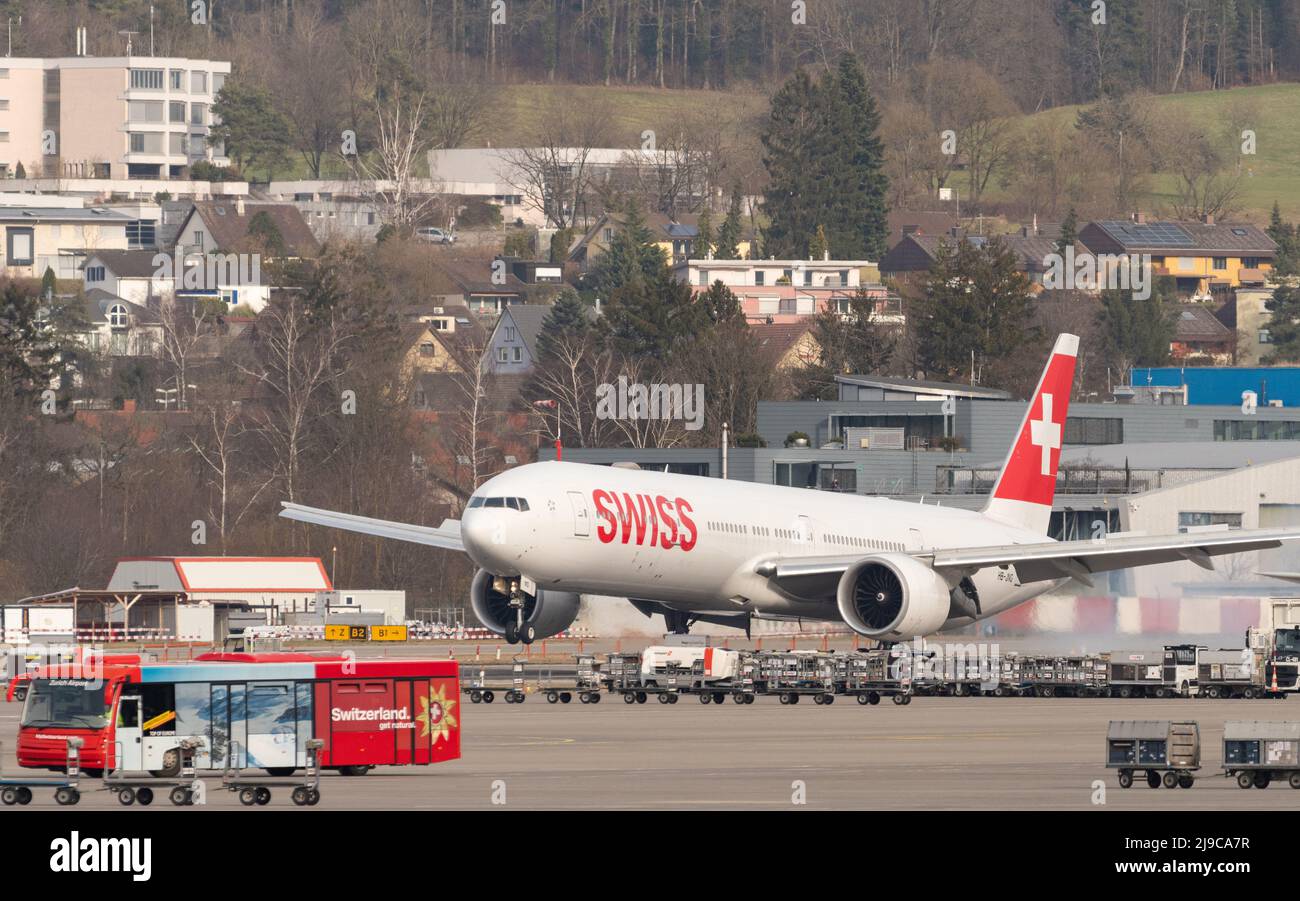 Zurich, Switzerland, February 24, 2022 Swiss International Airlines ...