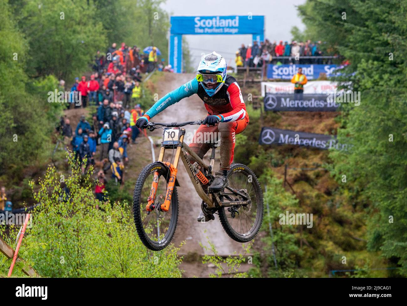 Great Britain's Matt Walker in the Men's Elite Downhill final during ...