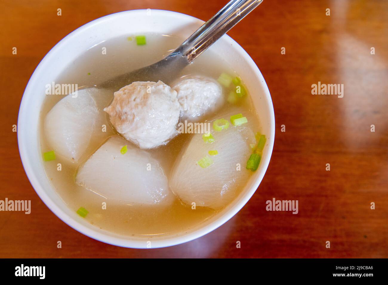 Fish ball soup is traditional Taiwanese cuisine Stock Photo - Alamy