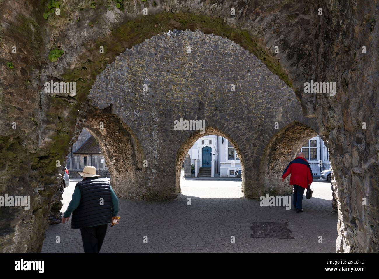 The Five Arches, built by the Normans in the 13th Century, part of an ...