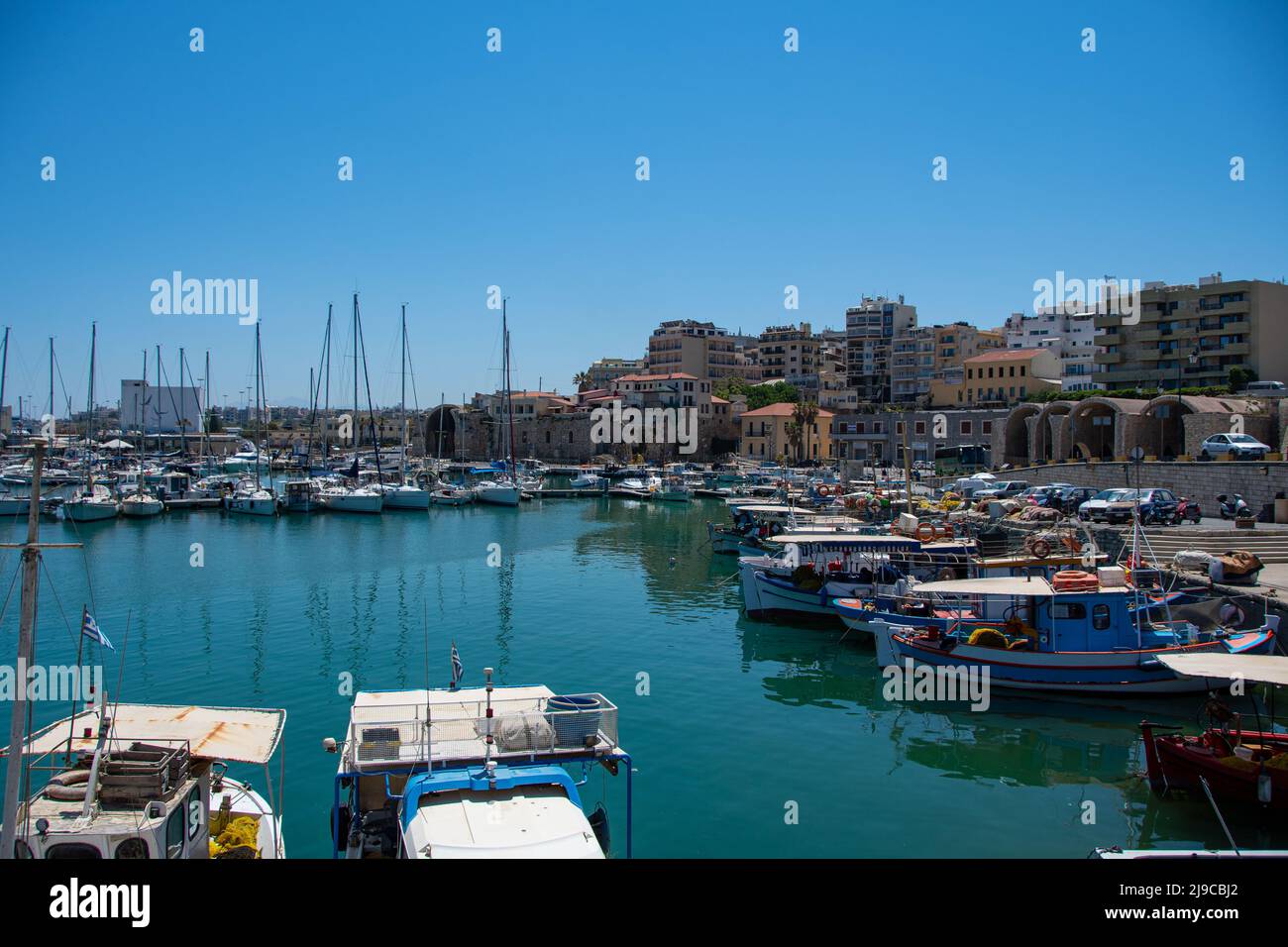 The port of the Cretan capital Heraklion Stock Photo - Alamy