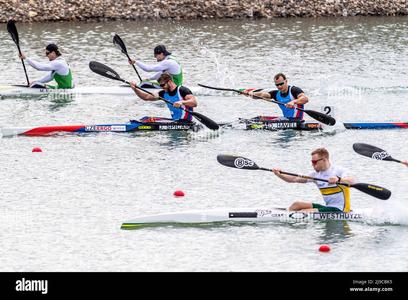 Racice, Czech Republic. 22nd May, 2022. Jakub Spicar and Daniel Havel ...