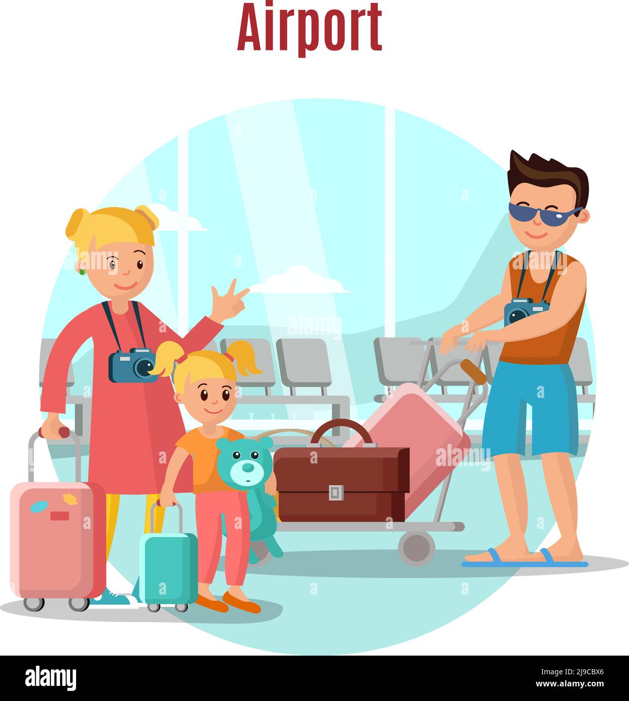 Departure lounge in terminal Cut Out Stock Images & Pictures - Alamy