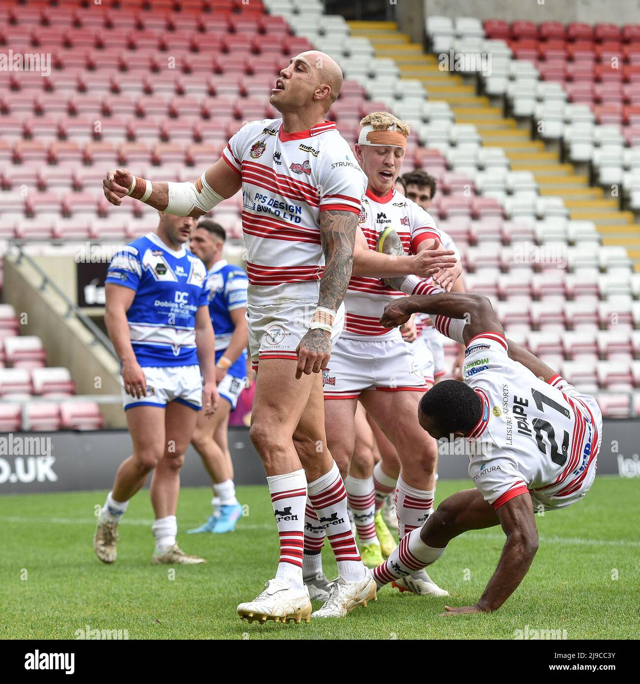 Leigh, England - 22nd May 2022 - Blake Ferguson of Leigh Centurions ...