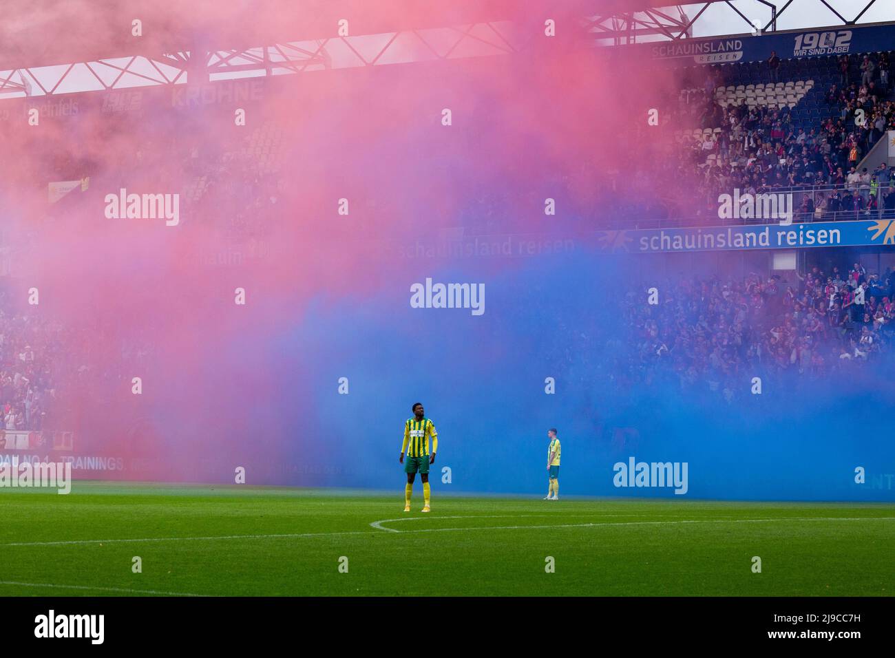 Fire on football stand hi-res stock photography and images - Alamy