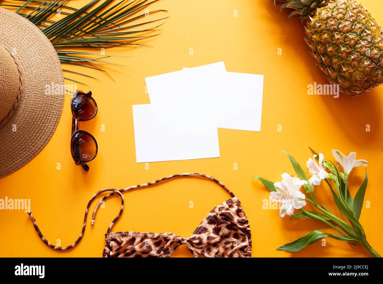 Summer background with the blank images Stock Photo - Alamy