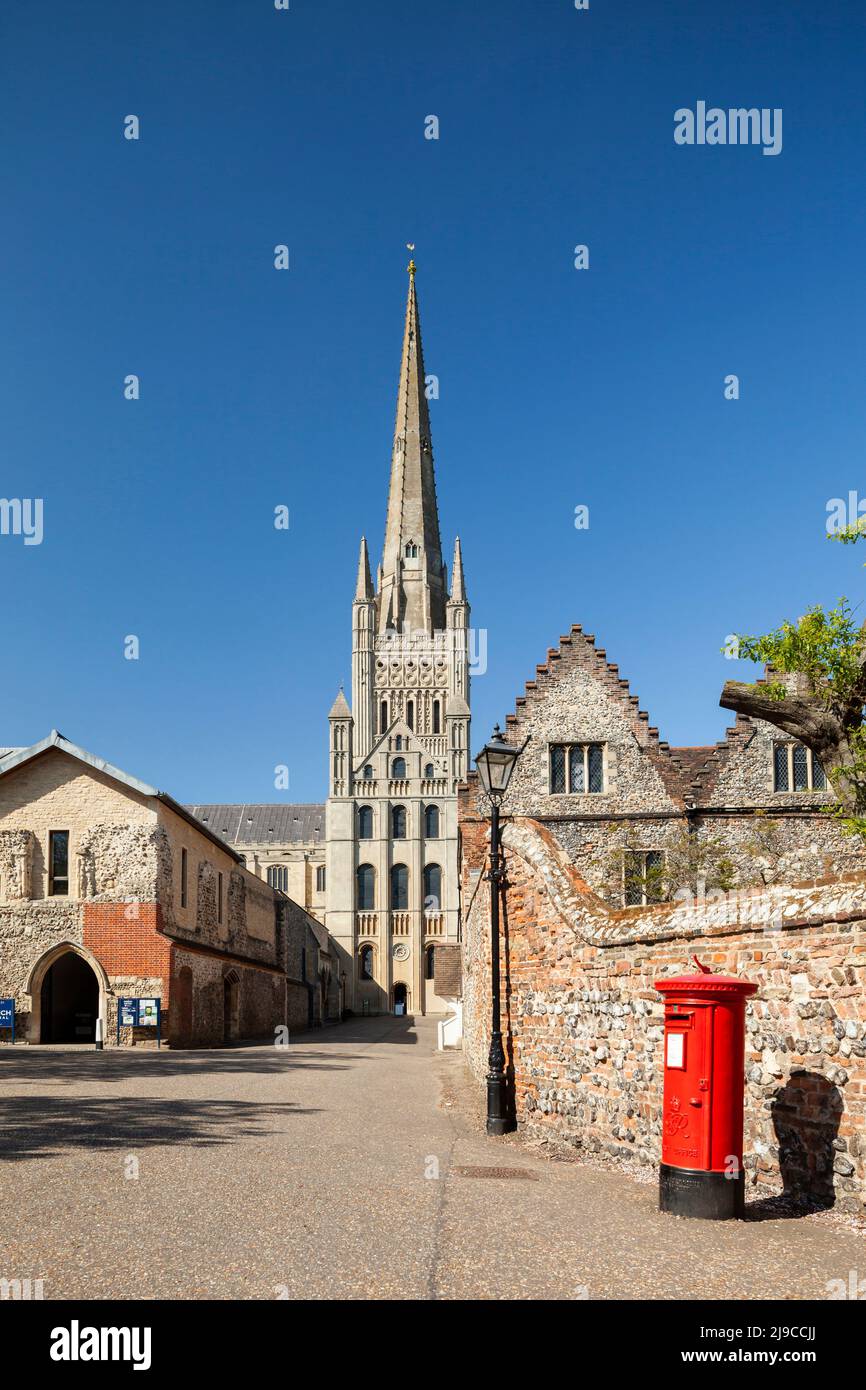 Spring afternoon at Norwich Cathedral Stock Photo - Alamy