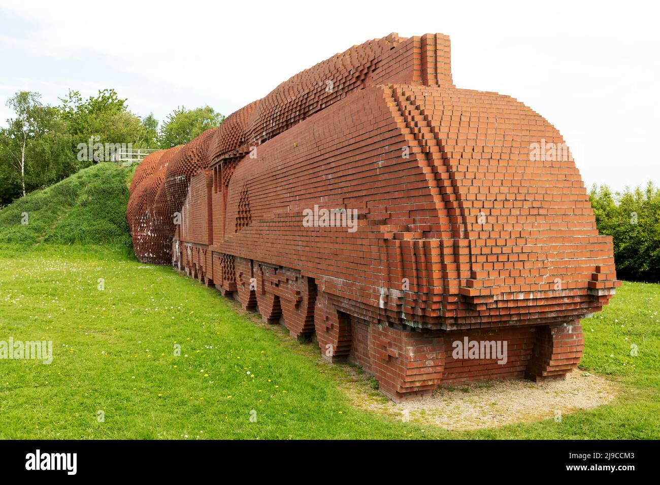 Brick train david mach darlington hi-res stock photography and images ...
