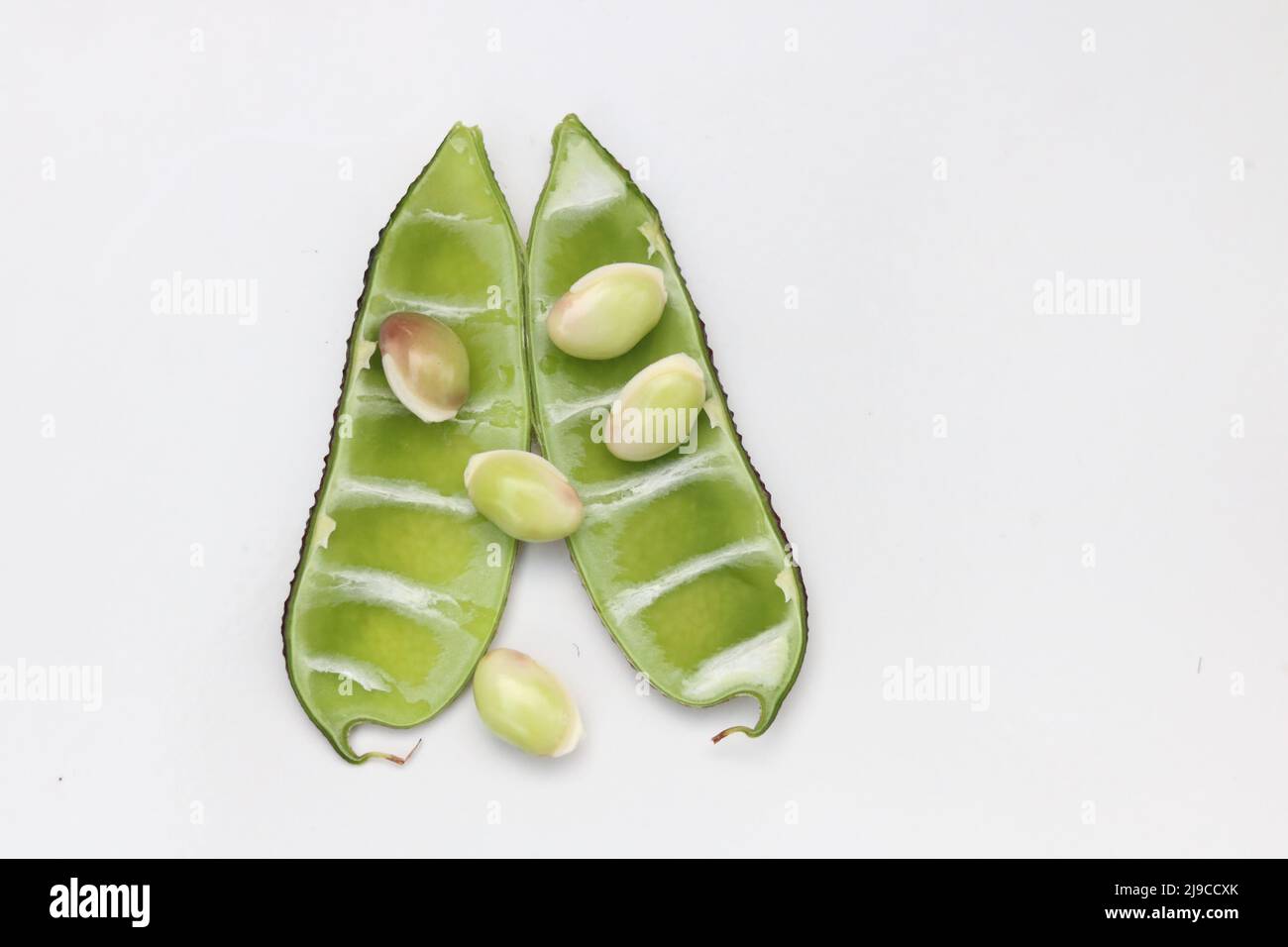 Fresh and healthy lima beans vegetables isolated, Beautiful fresh green ...