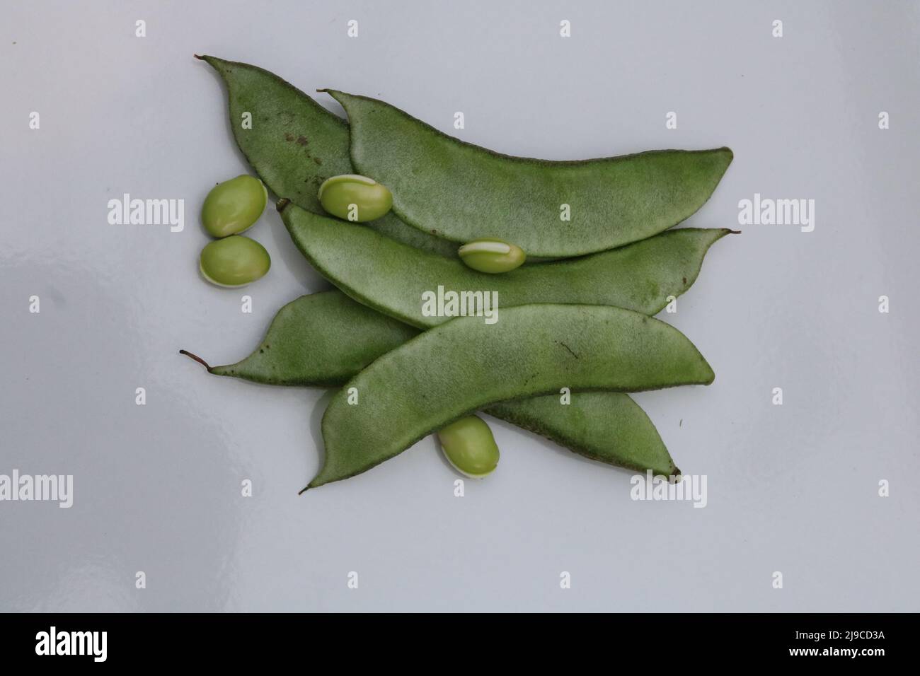 Fresh and healthy lima beans vegetables isolated, Beautiful fresh green ...