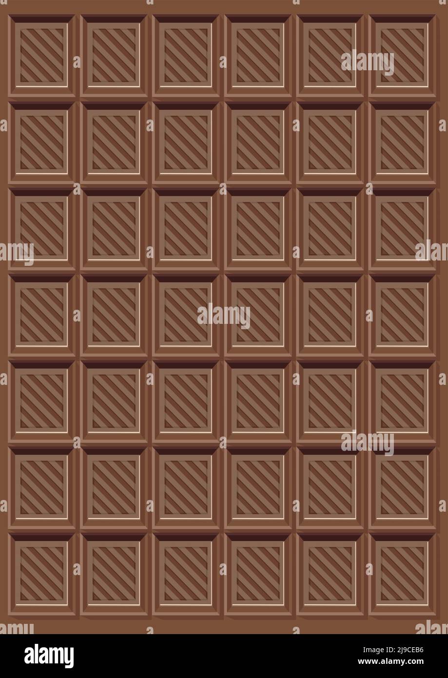 Brown delicious chocolate bar pattern with sweet product block of milk ...
