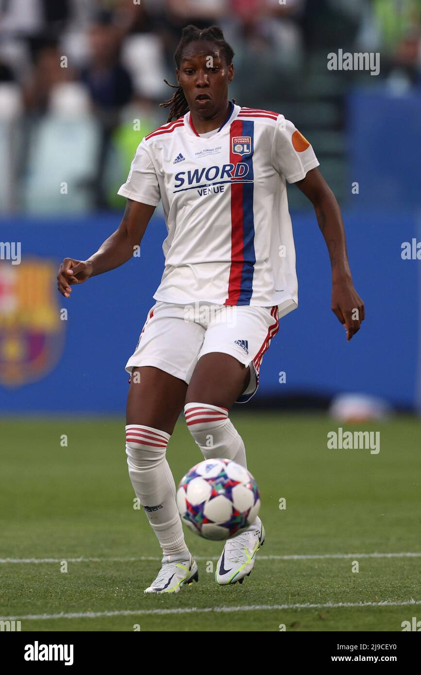 Allianz Stadium, Turin, Italy, May 21, 2022, Malvine Malard (Olympique ...