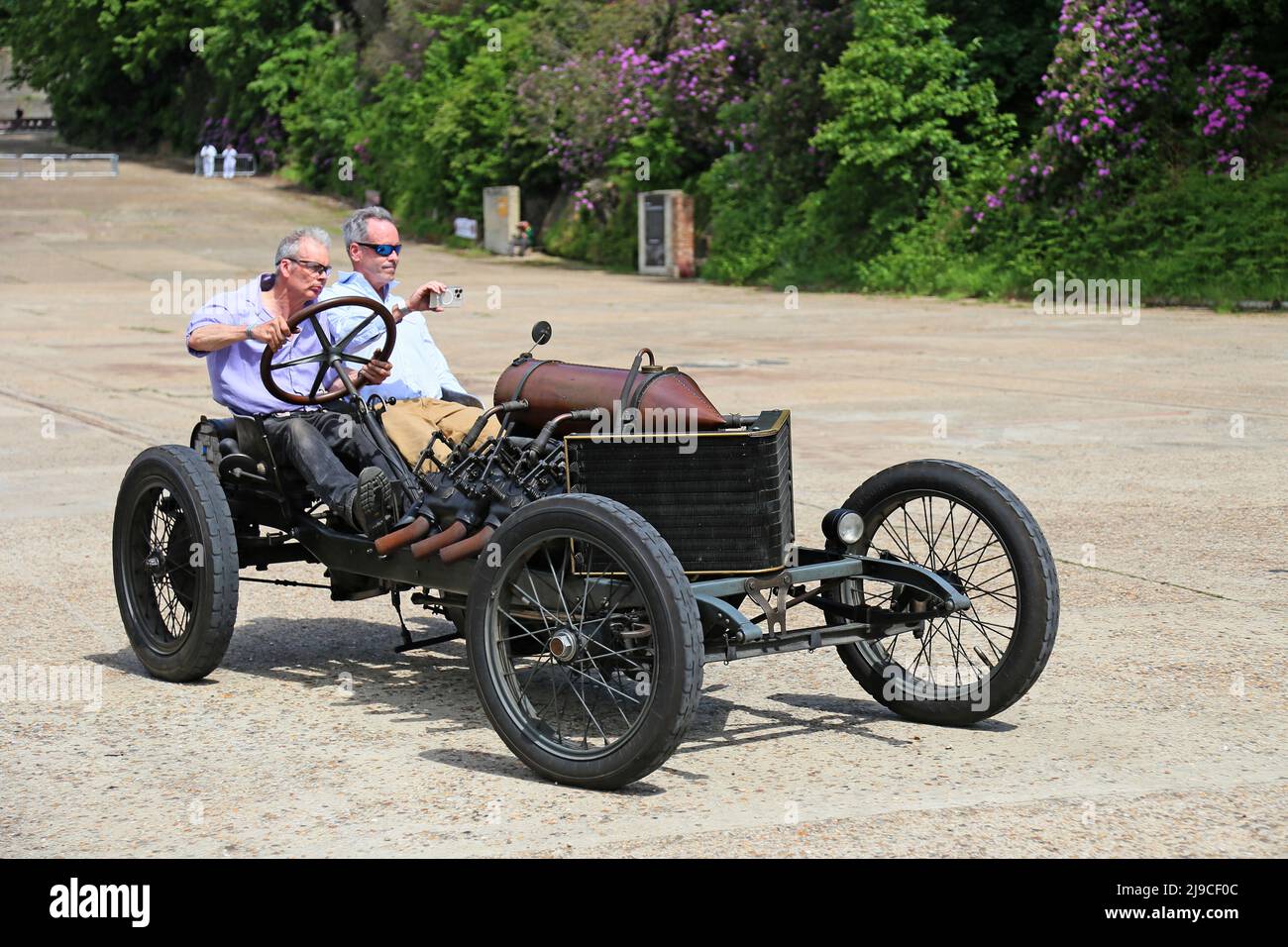 Darracq 200hp V8 (1905), Centenary of Speed, 17 May 2022, Brooklands ...