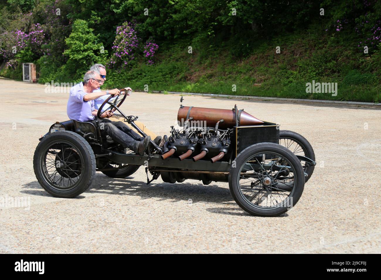 Darracq 200hp V8 (1905), Centenary of Speed, 17 May 2022, Brooklands ...