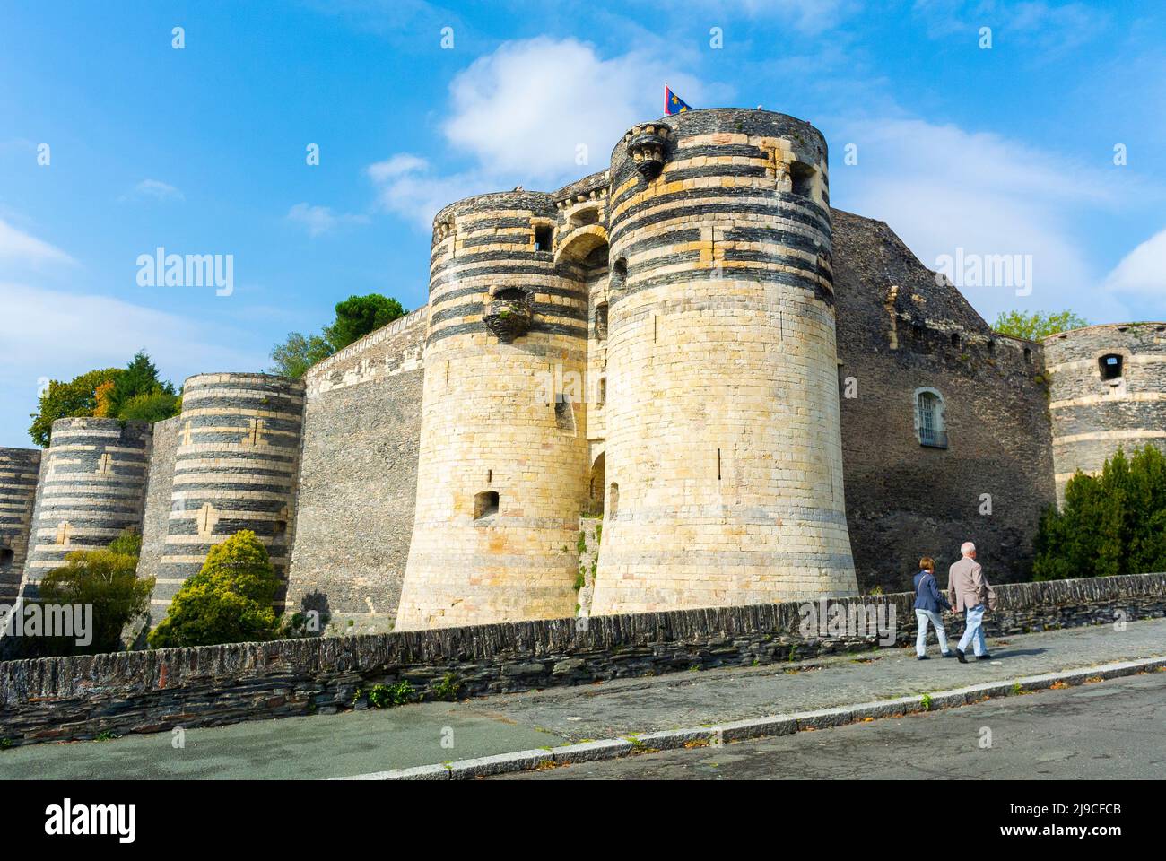 Angers, France, Historic Monuments,, French Castle Stock Photo - Alamy