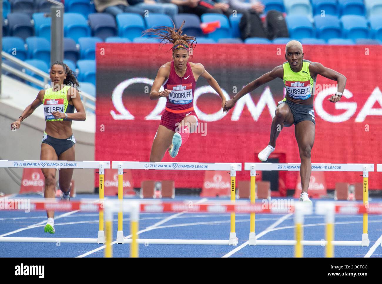 Birmingham, UK. 21st May, 2022. Lina Nielsen, Gianna Woodruff and ...