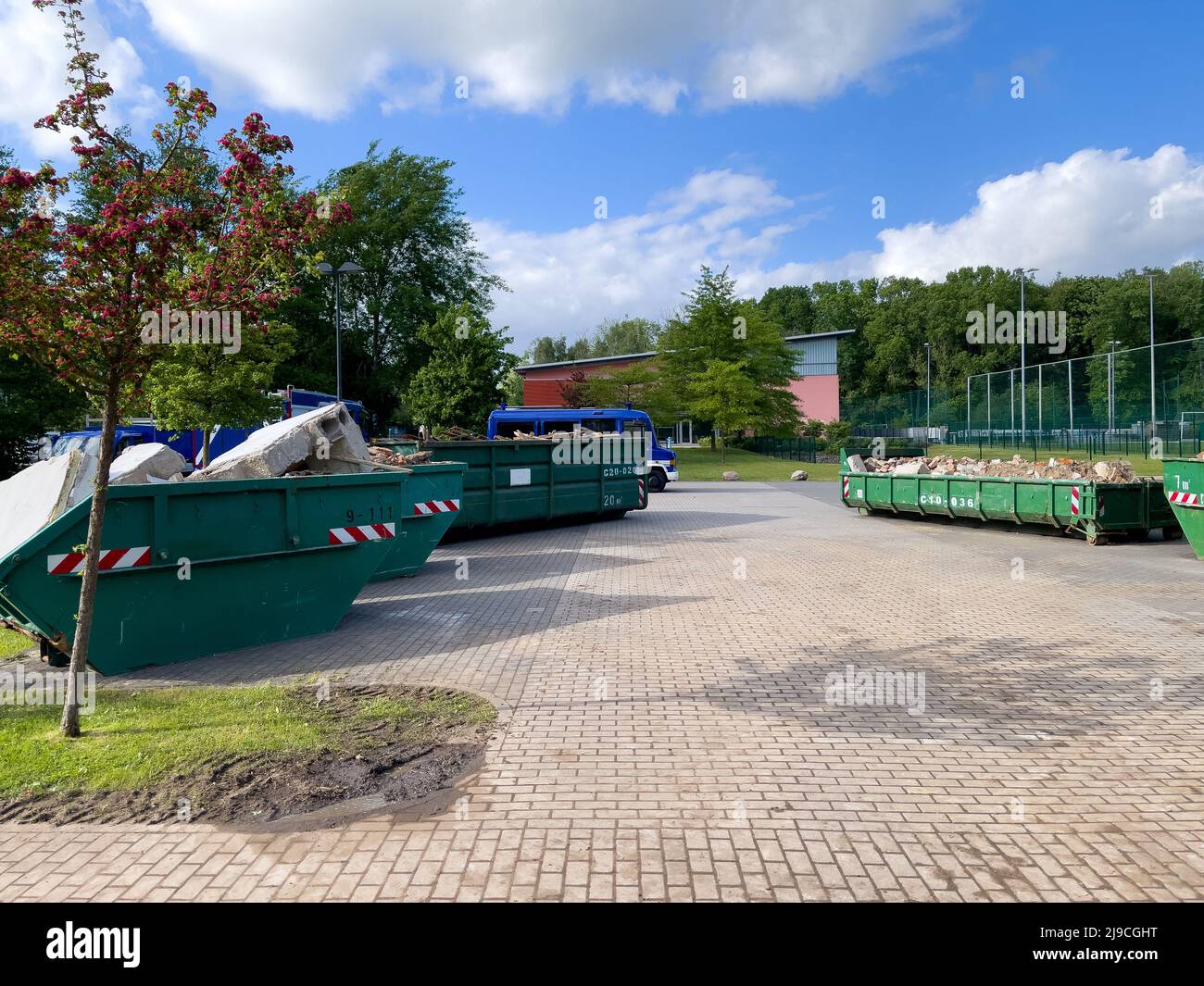 Demolition waste containers hi-res stock photography and images - Alamy