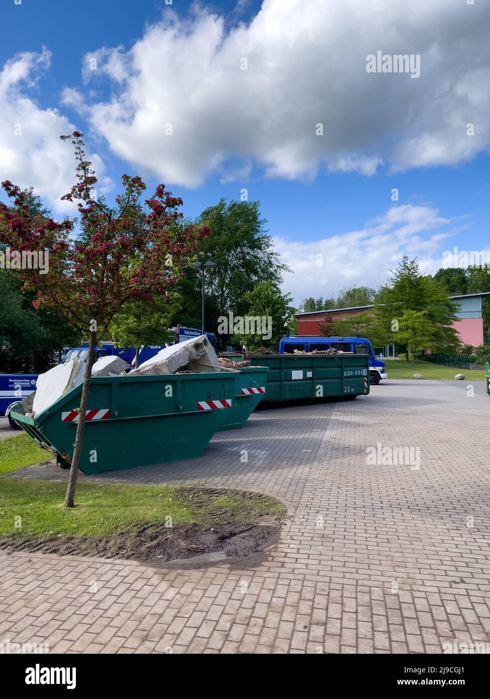 Demolition waste containers hi-res stock photography and images - Alamy