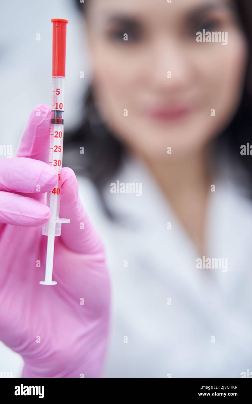 Injection in preparation skin hi-res stock photography and images - Alamy