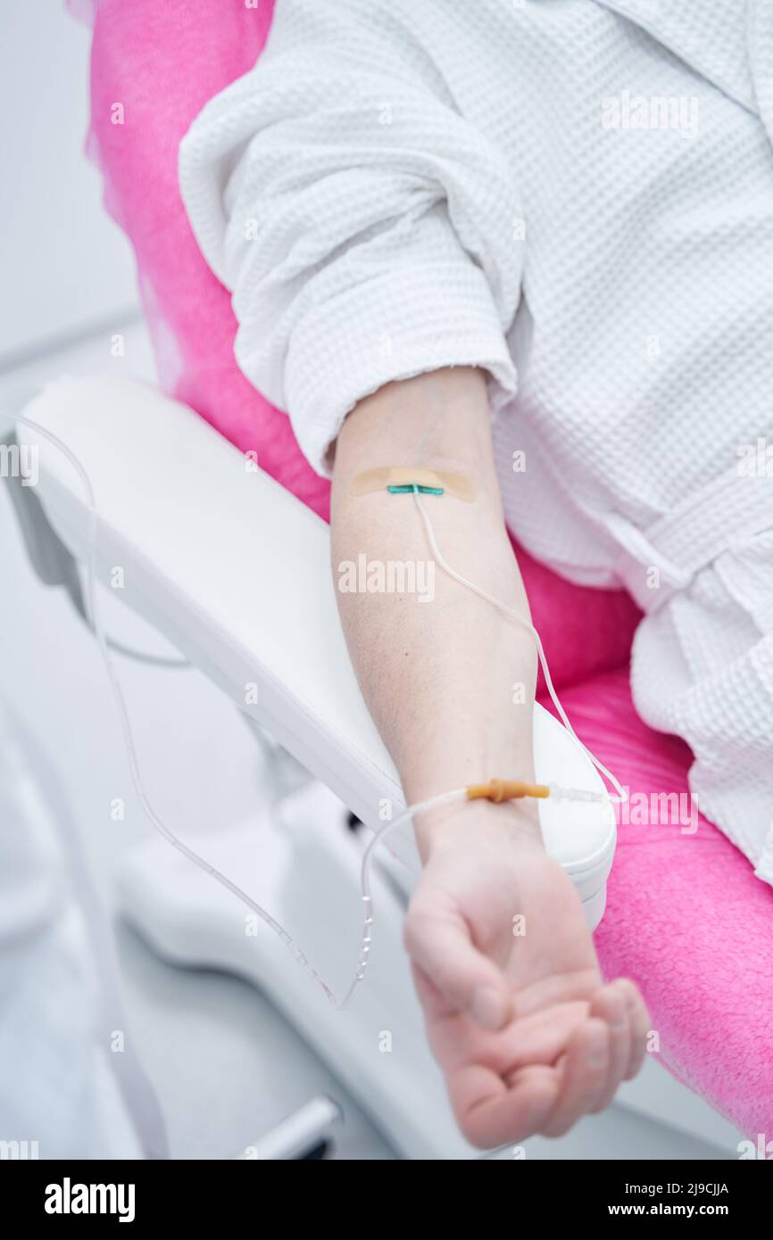Receiving an infusion hi-res stock photography and images - Alamy