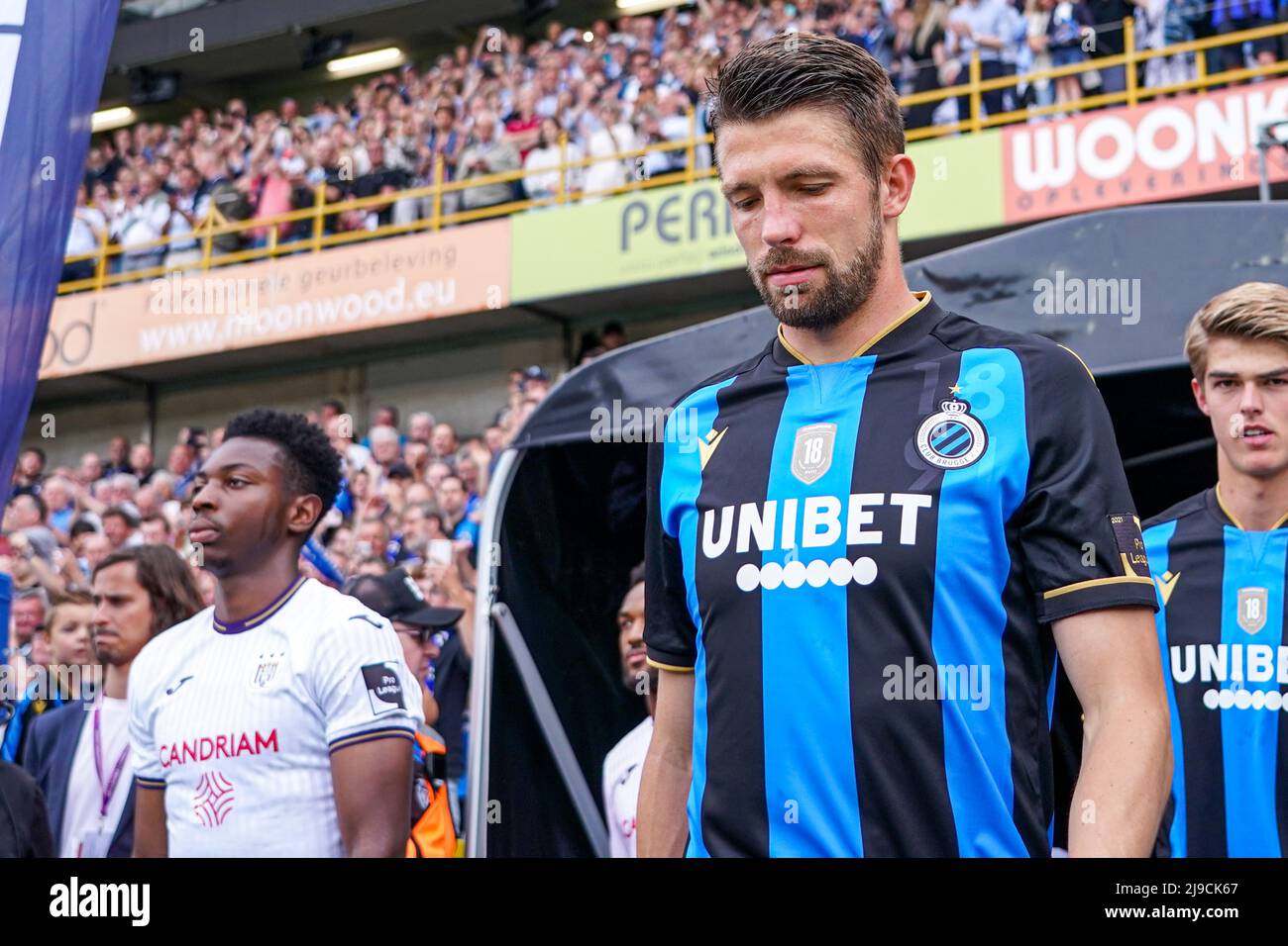 BRUGGE, BELGIUM - MAY 22: Brandon Mechele of Club Brugge prior to the ...