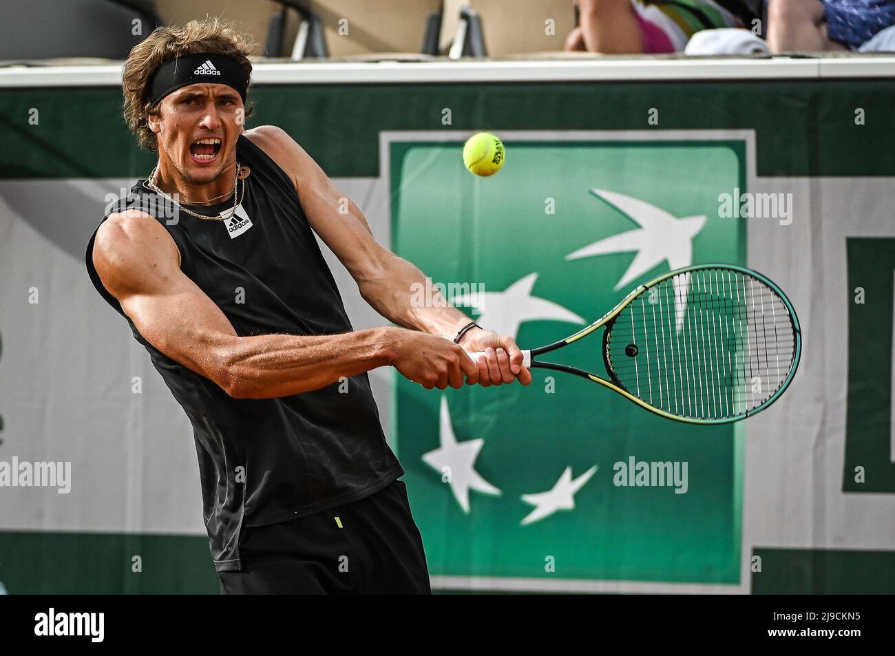 Alexander ZVEREV of Germany during the Day one of Roland-Garros 2022, French Open 2022, Grand ...