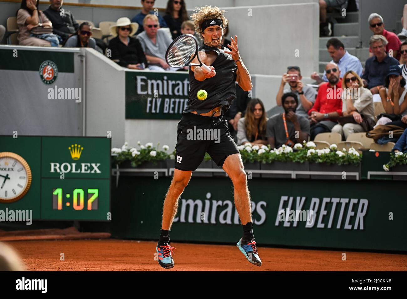 Alexander ZVEREV of Germany during the Day one of Roland-Garros 2022, French Open 2022, Grand ...