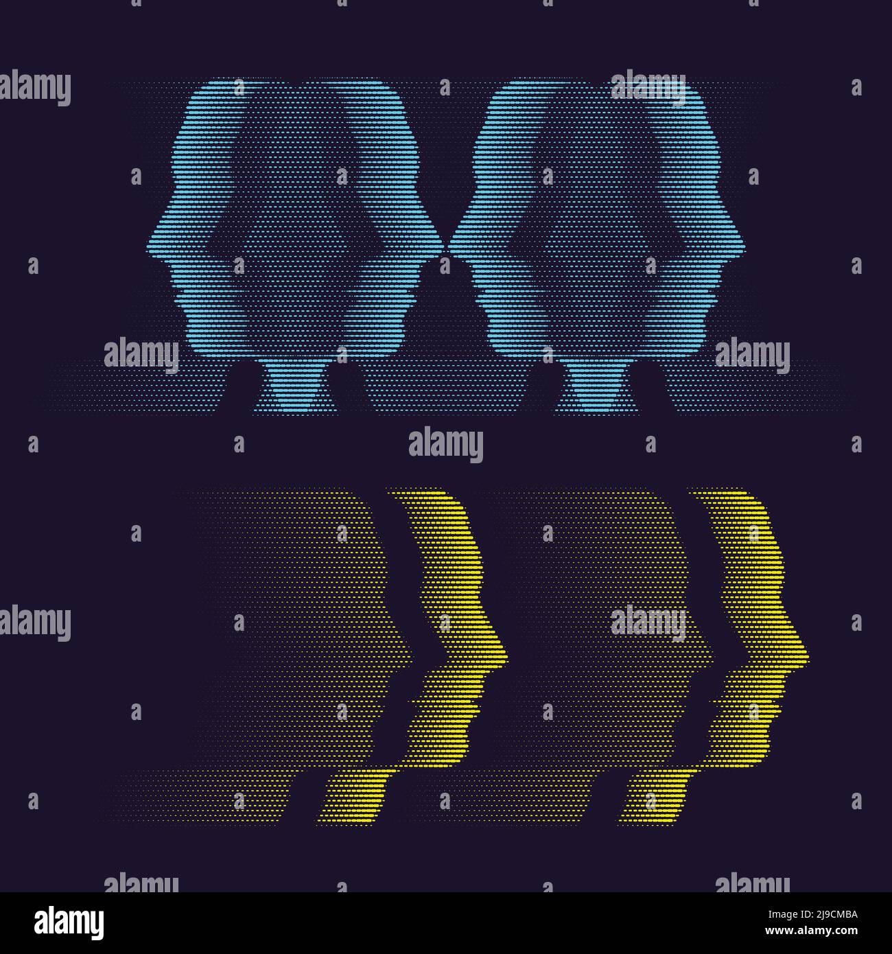 Head human profile Stock Vector Images - Alamy