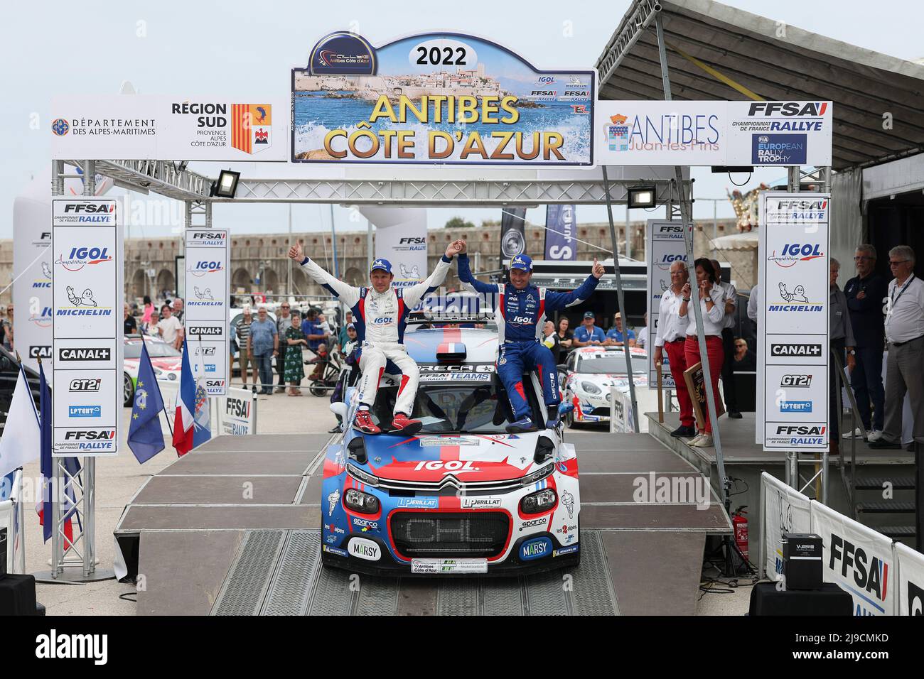 BONATO YOANN, BOULLOUD Benjamin, Citroën C3, portrait podium, during ...