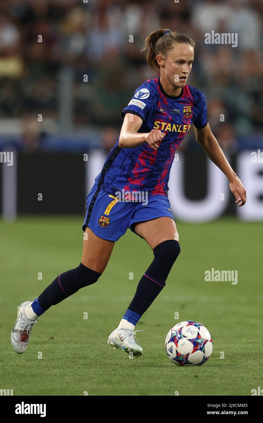Allianz Stadium, Turin, Italy, May 21, 2022, Caroline Graham Hansen (FC ...