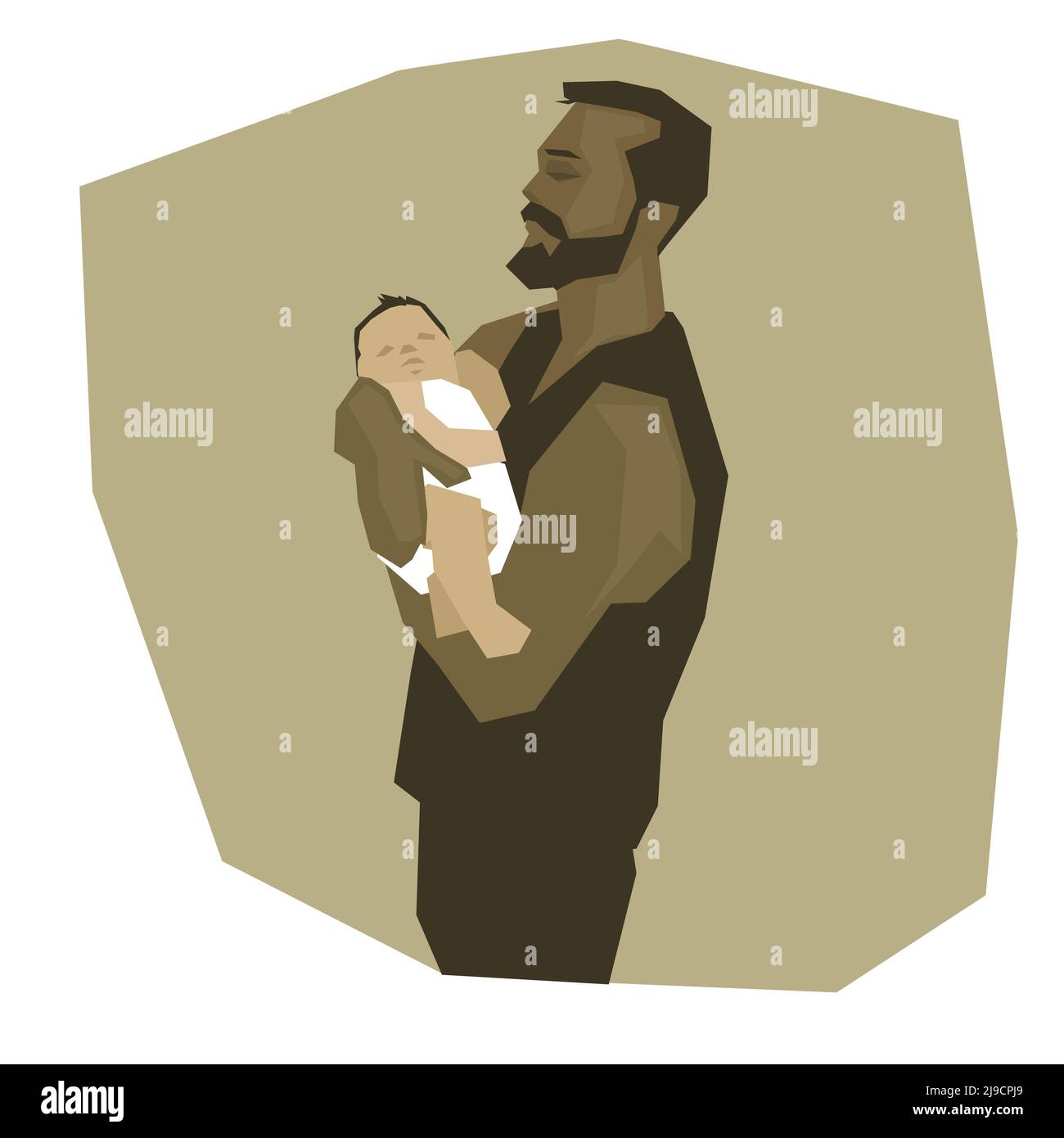Father baby son holding Cut Out Stock Images & Pictures - Alamy