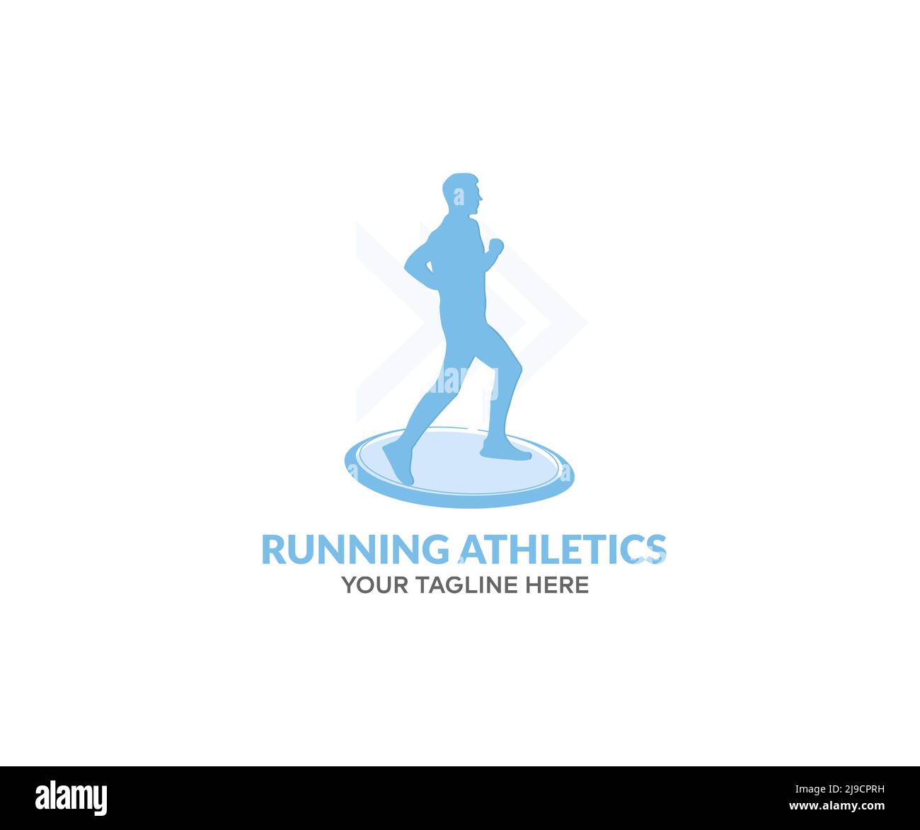 Person running on trail Stock Vector Images - Alamy