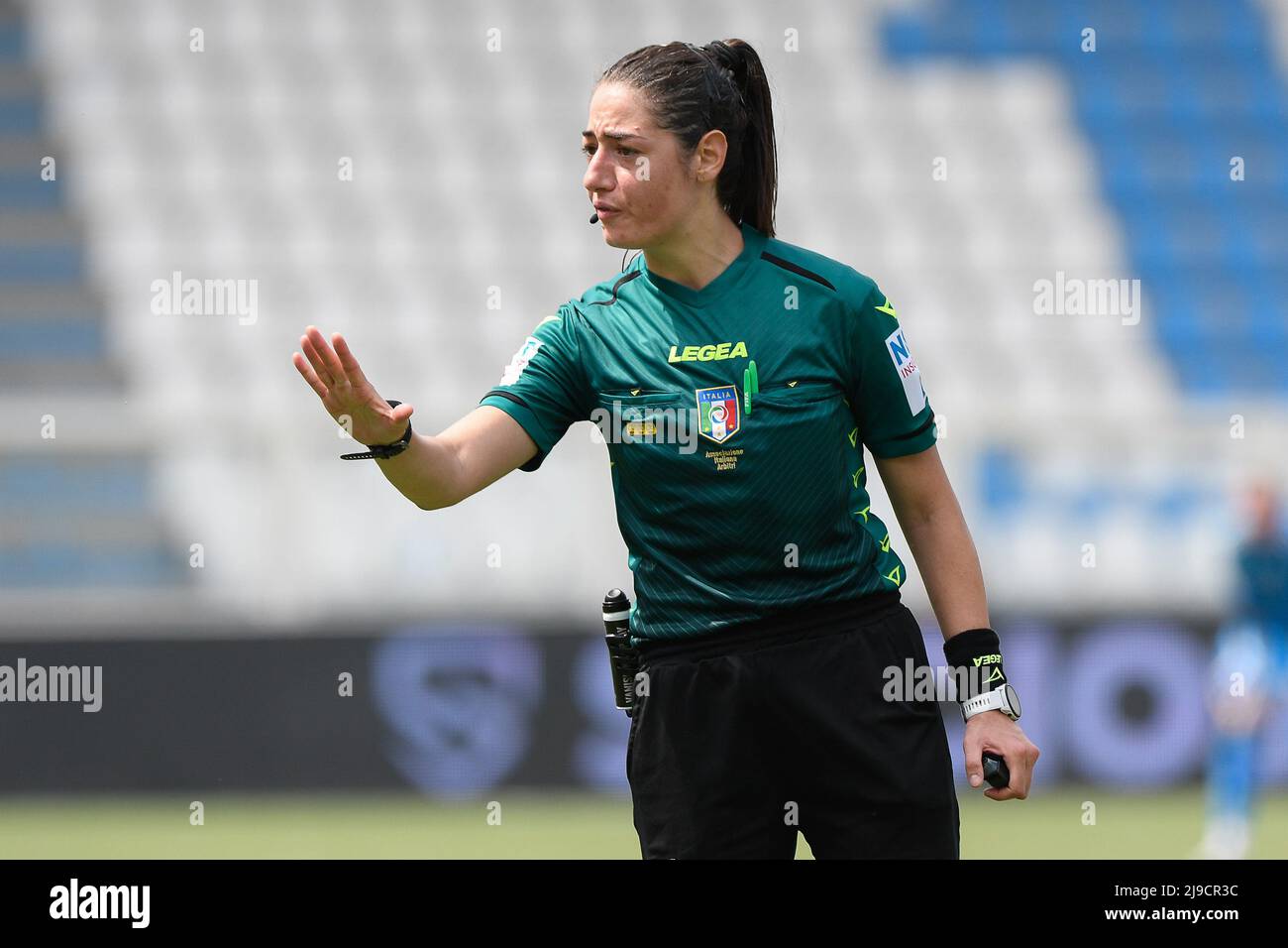Ferrara, Italy. 22nd May, 2022. referee Maria Sole Caputi during ...