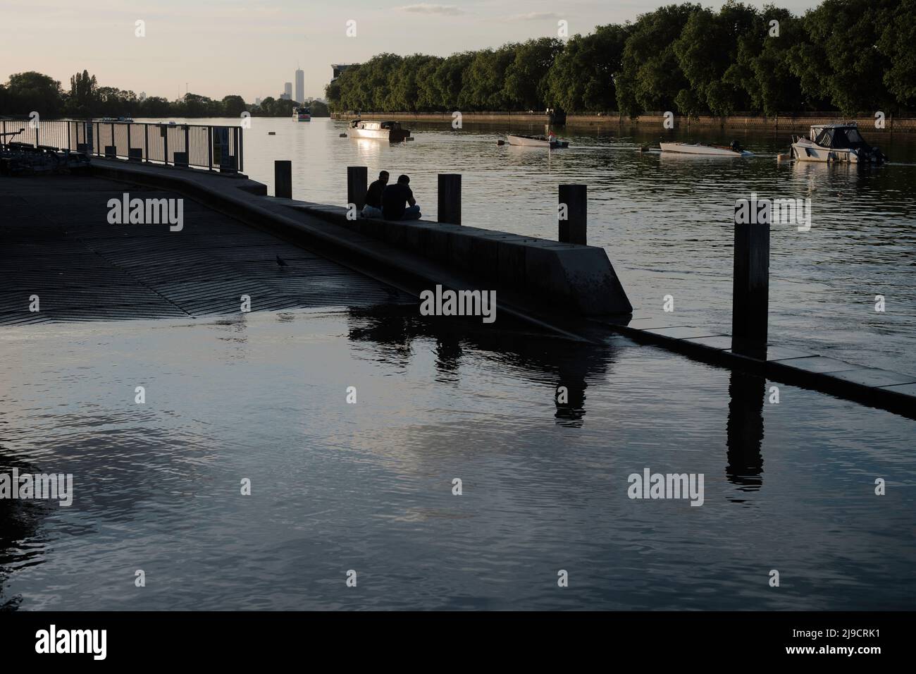 Thamaes River by Putney Bridge, Putney, London, United Kingdom Stock ...