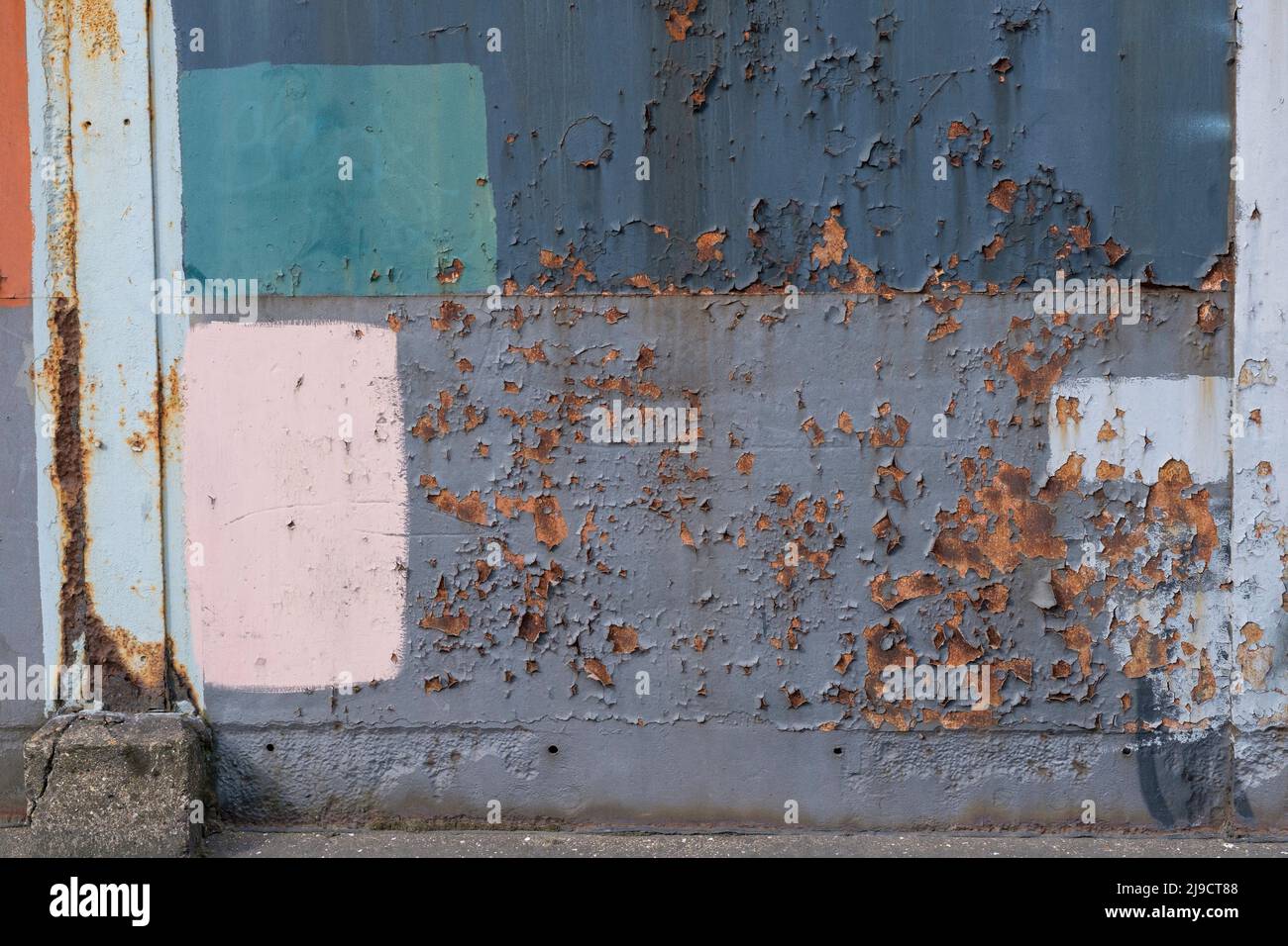 Iron, wall, steel, rust, rusted wall of a bridge Stock Photo - Alamy