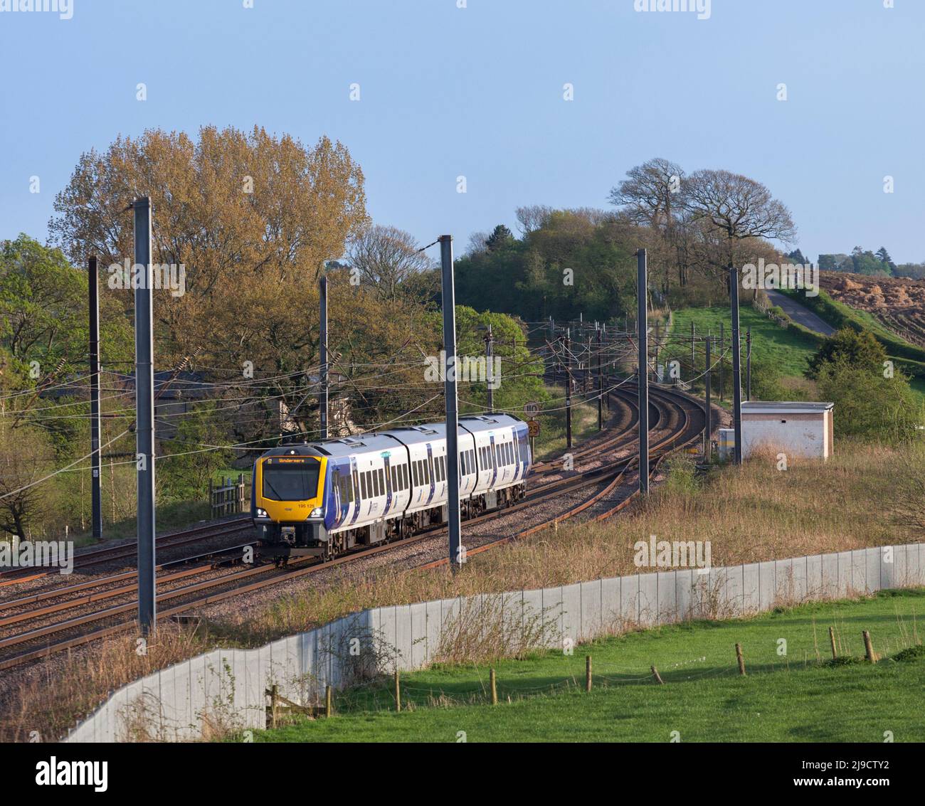 Northern Rail CAF class 195 diesel multiple unit train 195125 on the ...