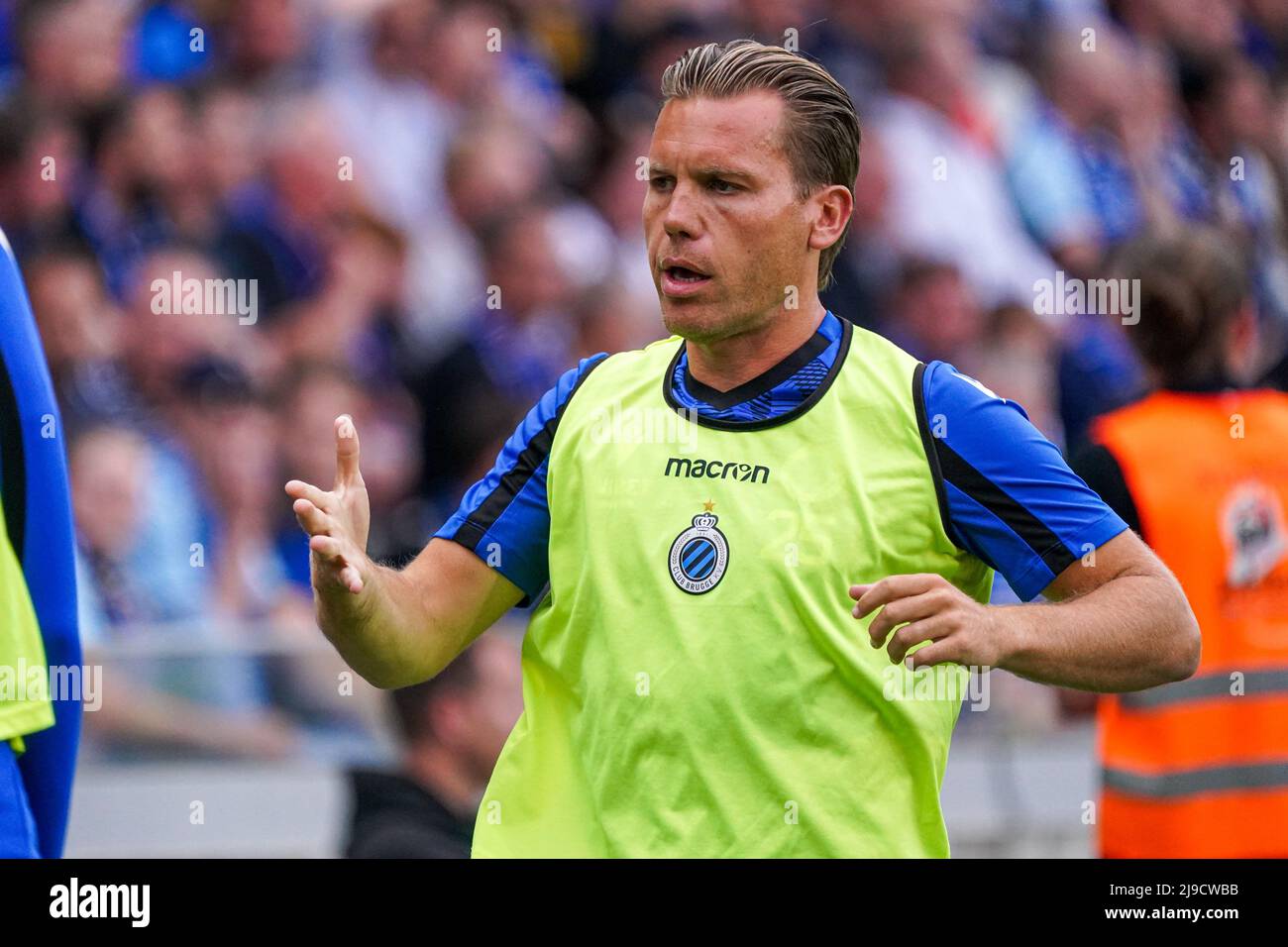 BRUGGE, BELGIUM - MAY 22: Ruud Vormer of Club Brugge during the Jupiler ... BRUGGE, BELGIUM - MAY 22: Ruud Vormer of Club Brugge during the Jupiler ...