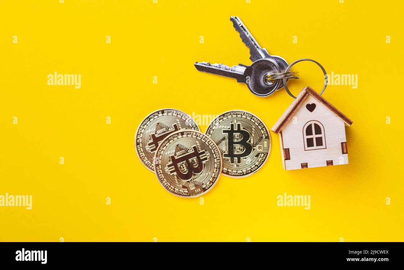Buying real estate for cryptocurrency. Housing and bitcoins. Coins and ...