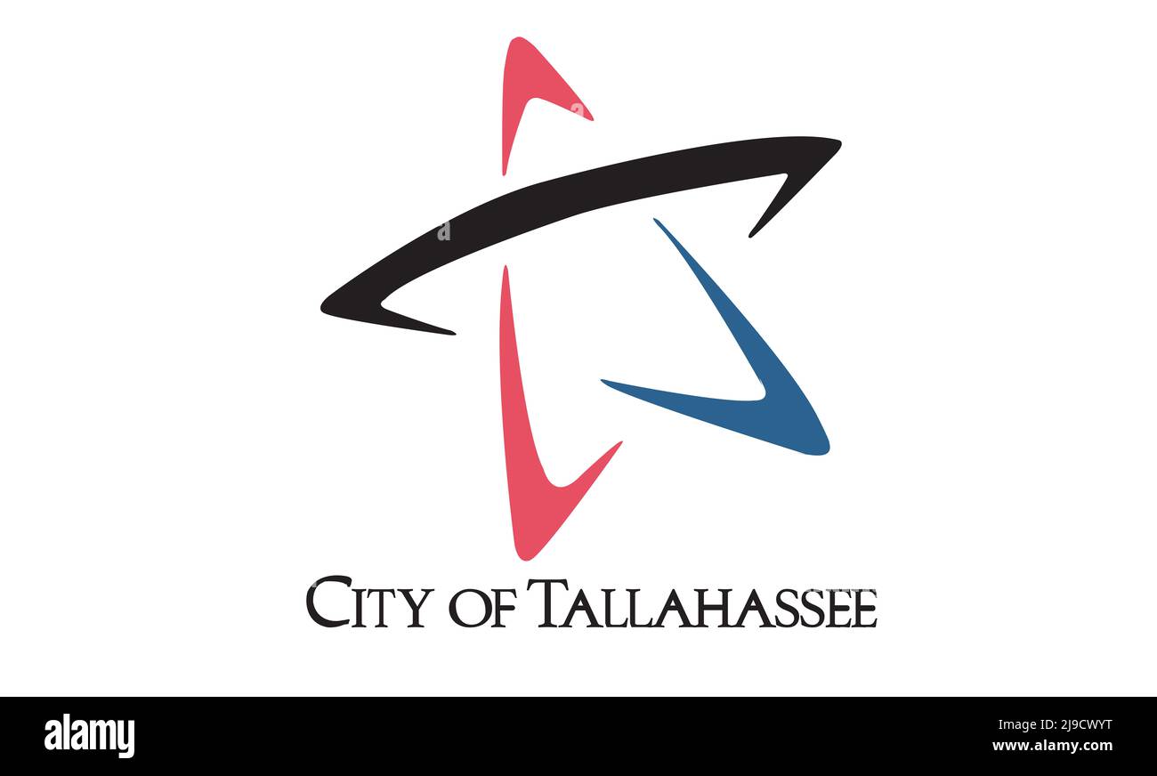 The flag of the city of Tallahassee Florida USA Stock Photo - Alamy