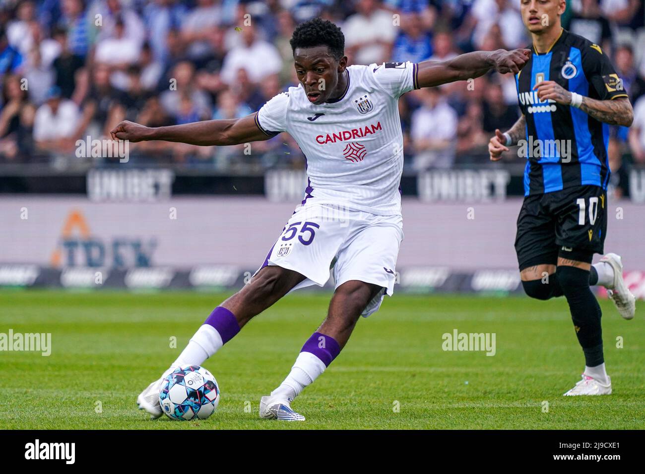 BRUGGE, BELGIUM - MAY 22: Marco Kana of RSC Anderlecht during the ...